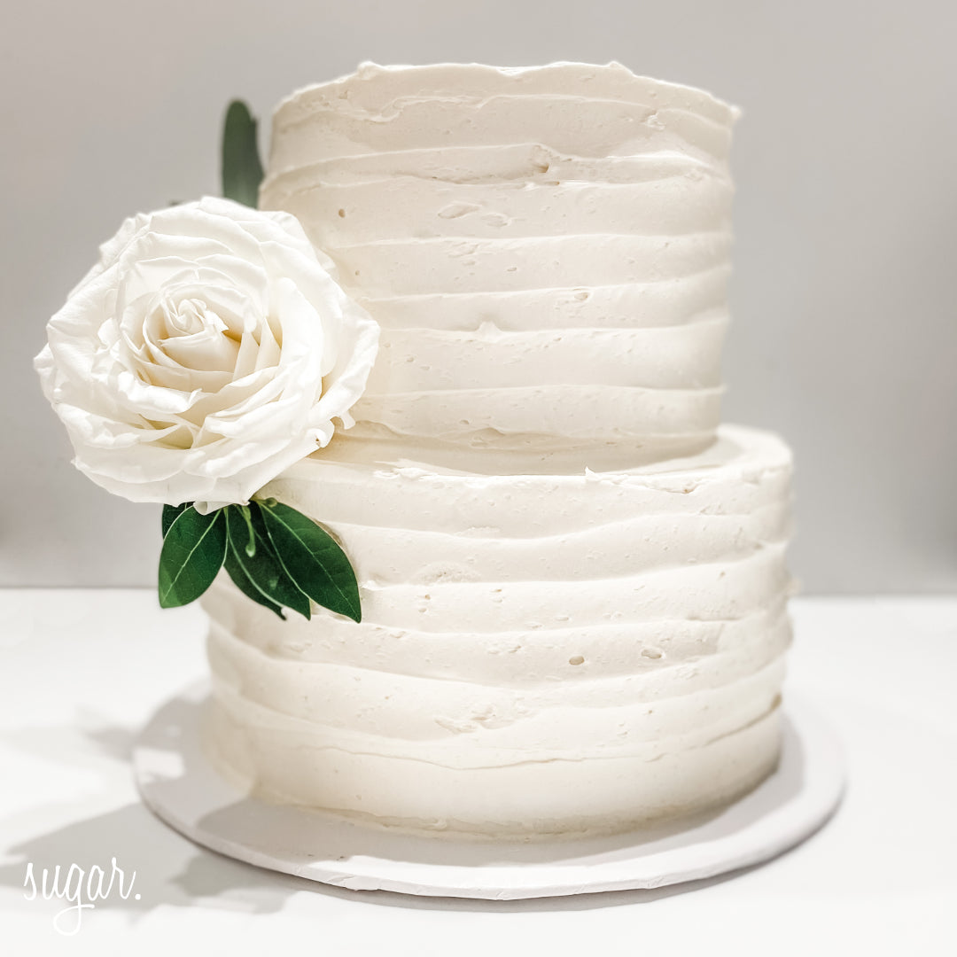 buttercream swirl wedding cake – Jeannette's Custom Cakes